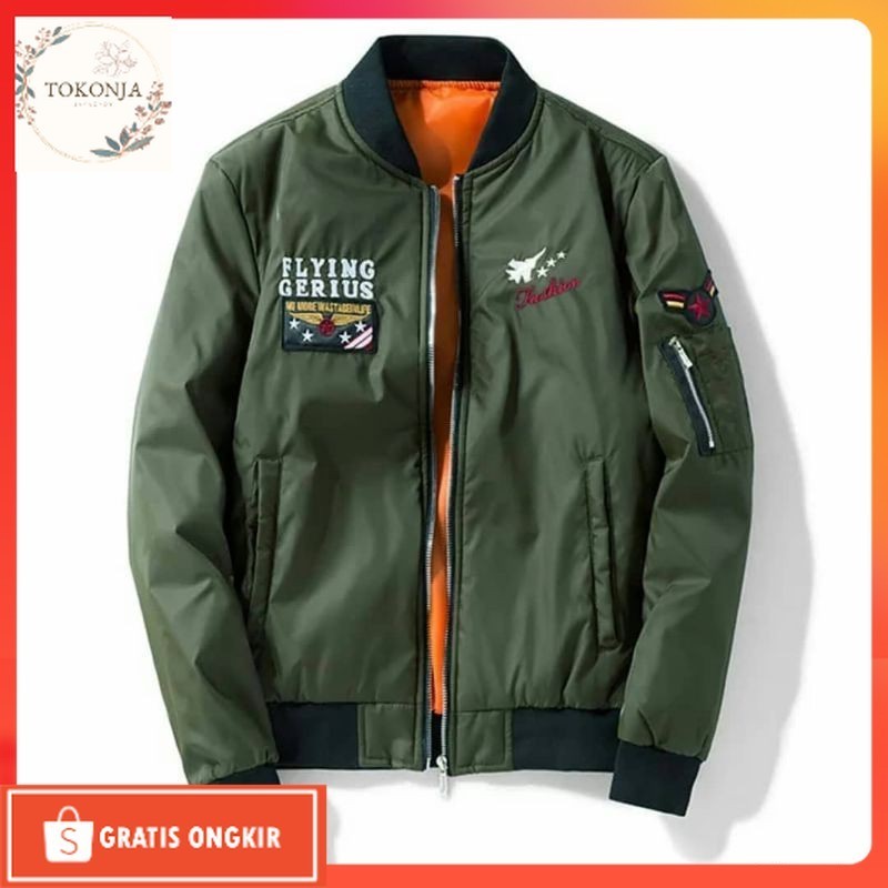 Jual Jaket Kekinian / FLAYING Bomber || Jaket Bomber Pria Masa kini II ...