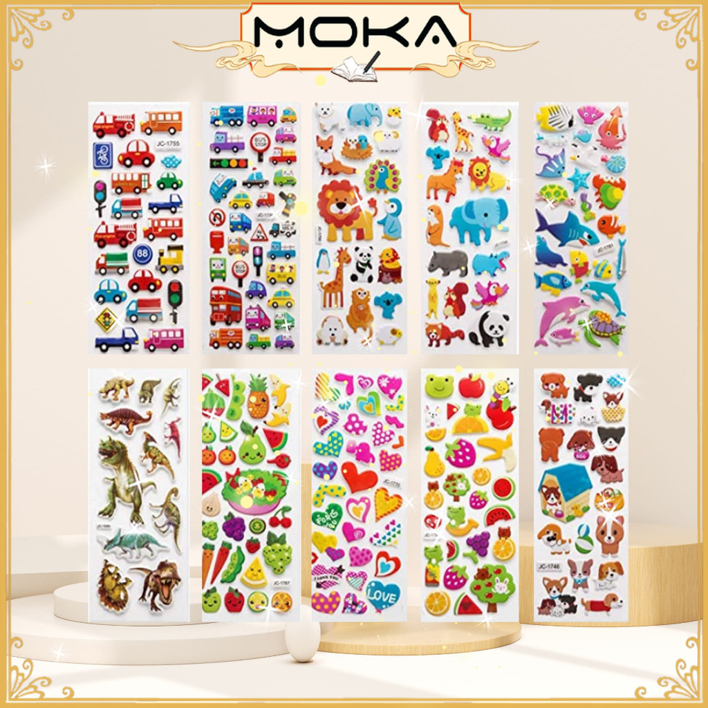 Jual MOKA STICKER DIY 3D TIMBUL MOTIF LUCU IMUT / STICKER TIMBUL ANAK ...