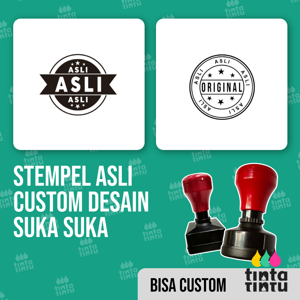 Jual Stempel Asli Custom Desain Suka Suka | Shopee Indonesia