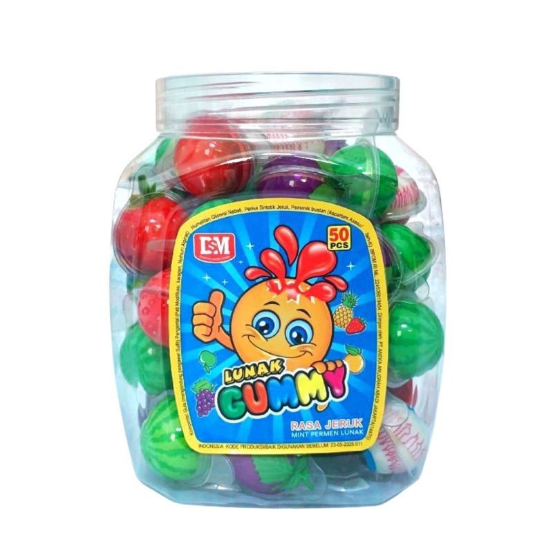 Jual Permen lunak viral / Soft candy besar 1 toples isi 50 pcs | Shopee ...