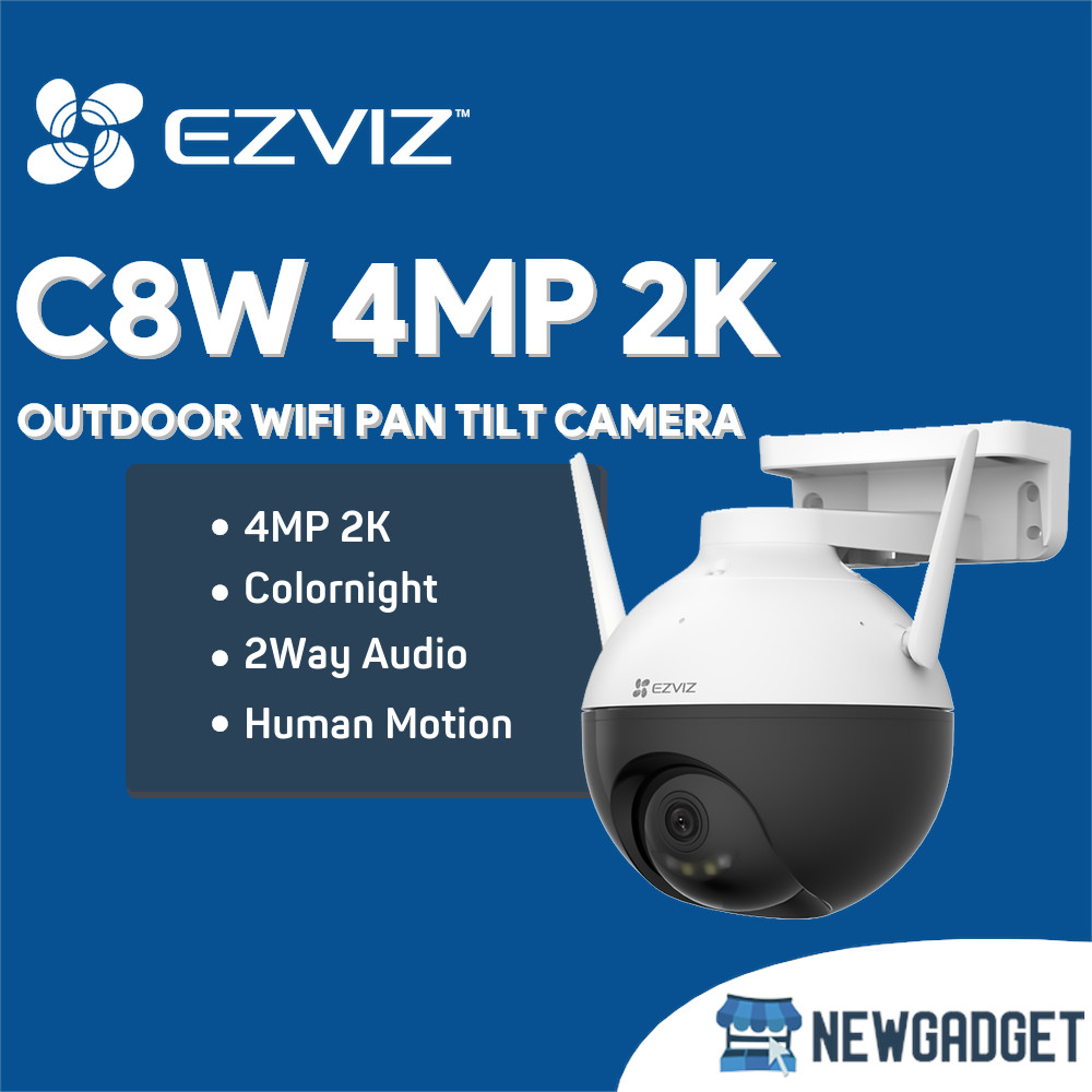 Jual EZVIZ C8W 4MP 2K PANTILT COLORNIGHT 2WAY AUDIO OUTDOOR WIFI CAMERA ...