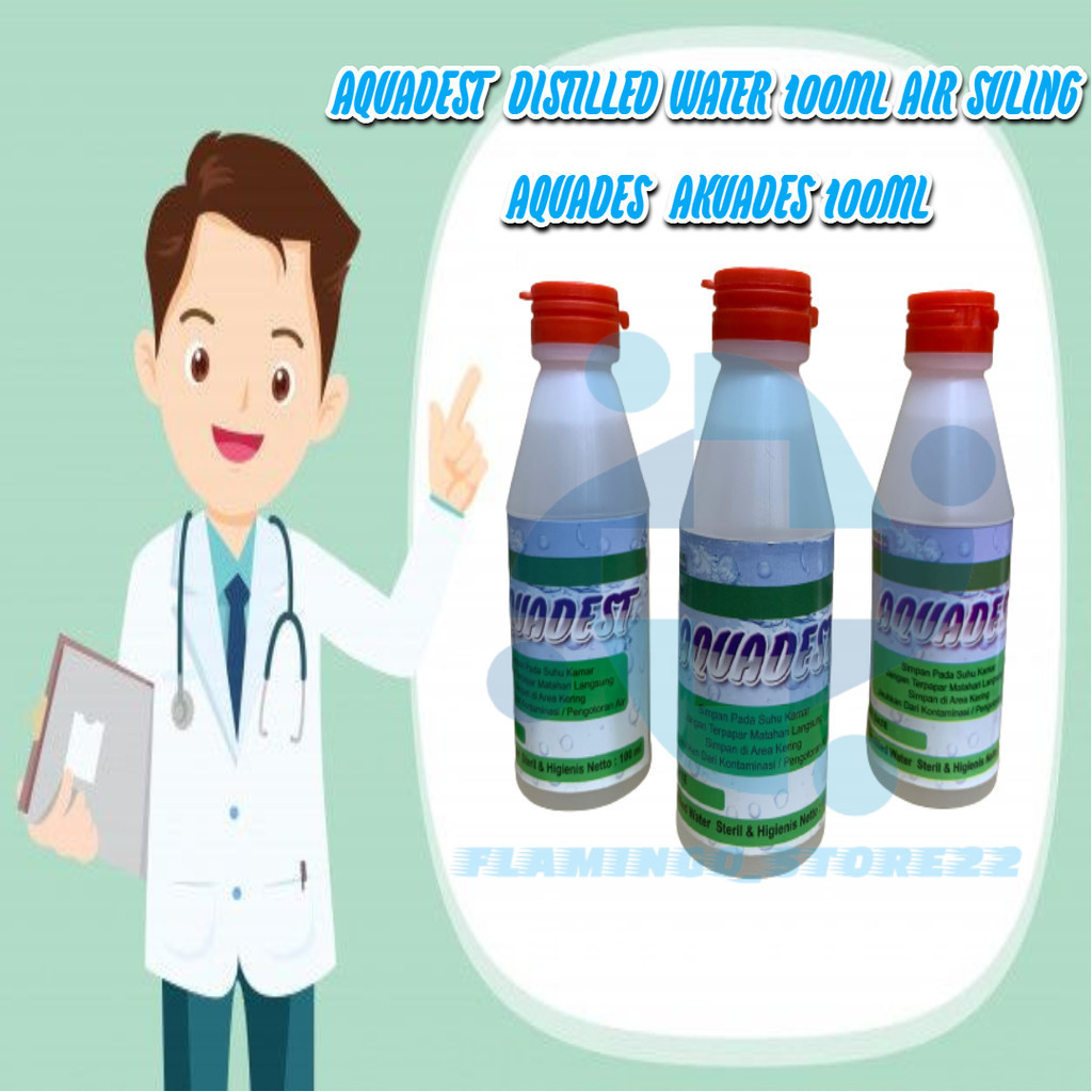 Jual Aquadest 100 Ml PMR P3K Distilled Water | Shopee Indonesia