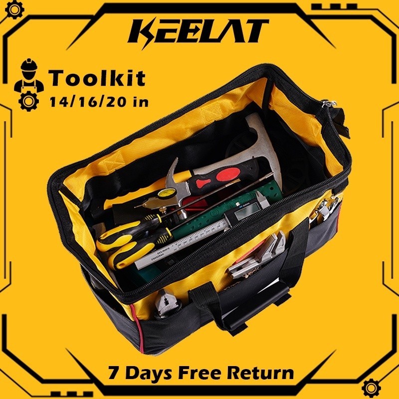Jual KEELAT 16 inch Tool Bag Perangkat keras tas penyimpanan listrik ...