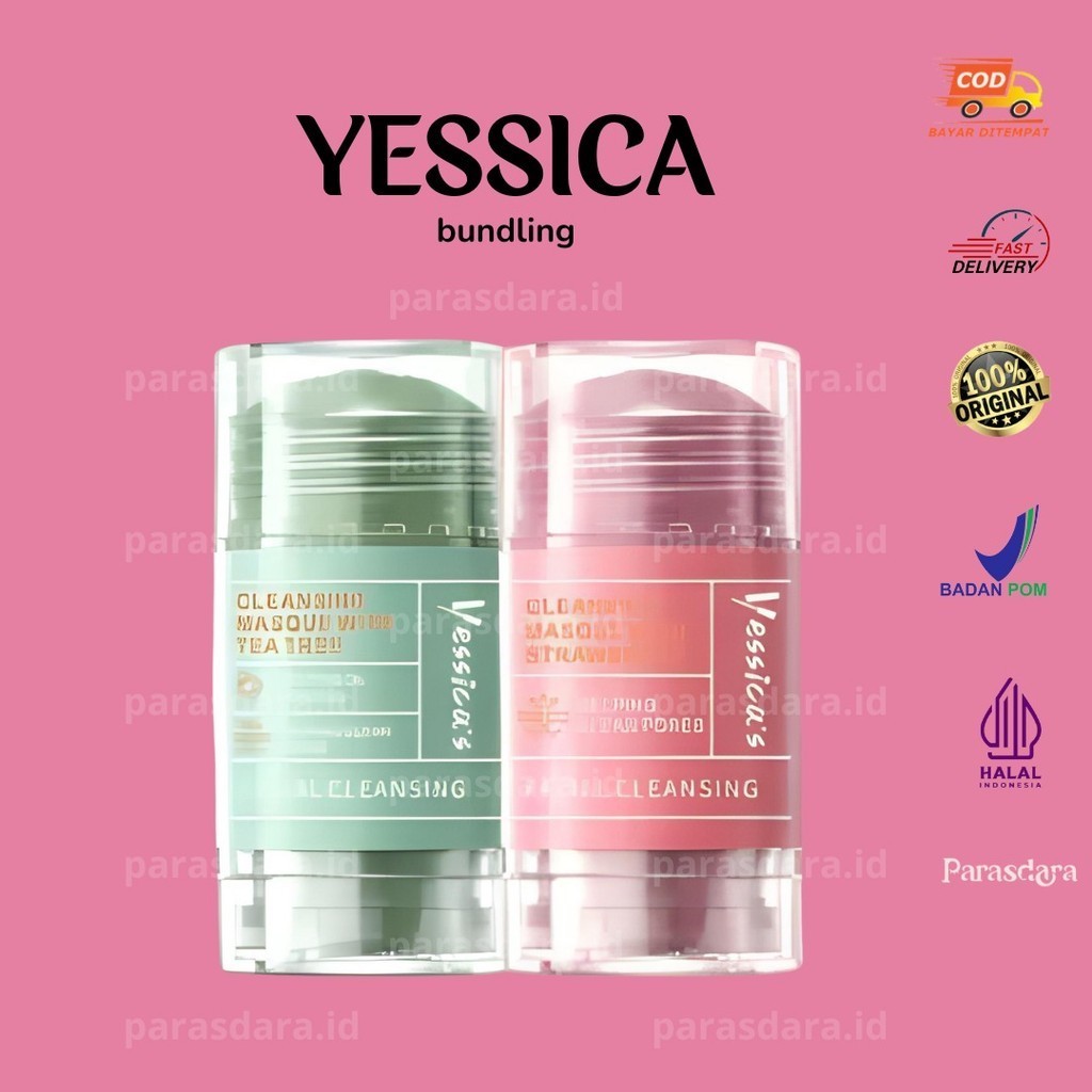 Jual Paket Bundling Yessica Stick Mask ( isi 2pcs (Pink &Hijau ...
