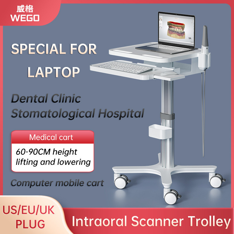Jual Medical Cart Scanner Trolley Stand For Hospitals/Warehouse ...