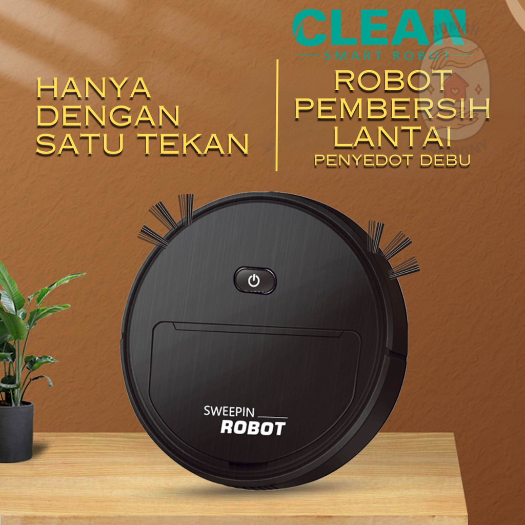 Jual Robot Vacuum Cleaner 3 in 1 Pembersih Lantai Bersihkan Debu Rumah Tanpa Repot | Shopee ...