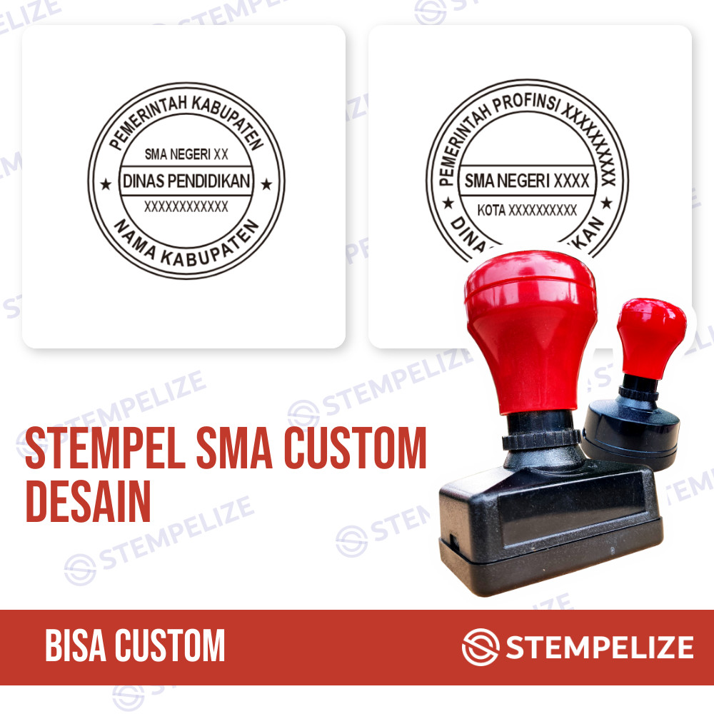 Jual Stempel SMA Custom Desain | Shopee Indonesia