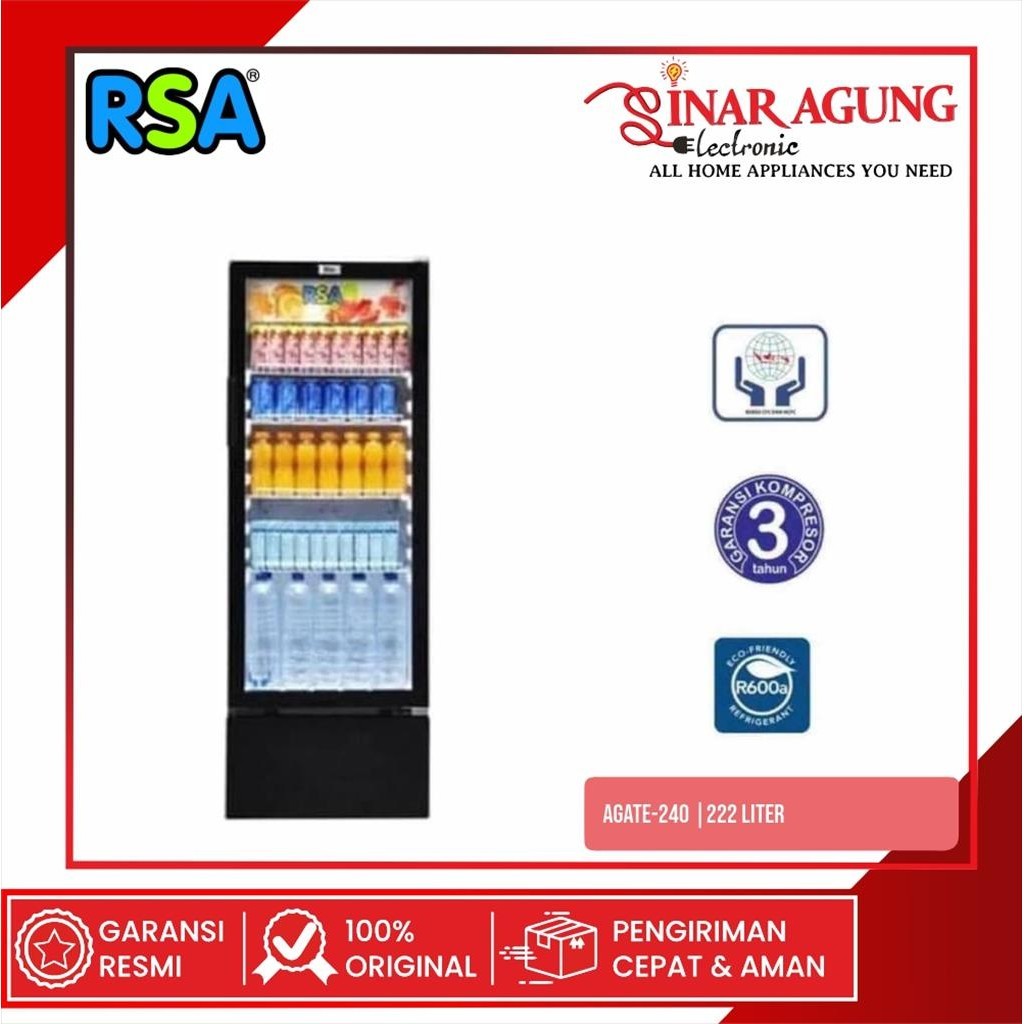 Jual RSA AGATE240 / AGATE-240 SHOWCASE COOLER 4 RAK - GARANSI RESMI ...