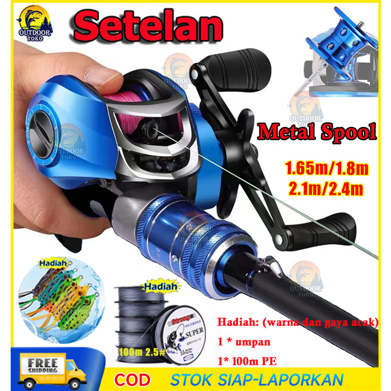 Jual Joran Pancing Set 1.65m 1.8m 2.1m 2.4m oran Pancing Carbon Fiber ...