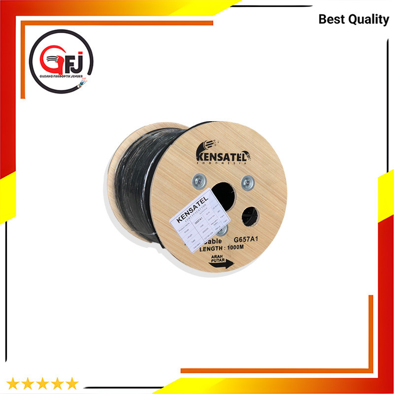 Jual KABEL FIBER OPTIK 2/4 CORE 3 SELING ECO KENSATEL 1000M | Shopee ...