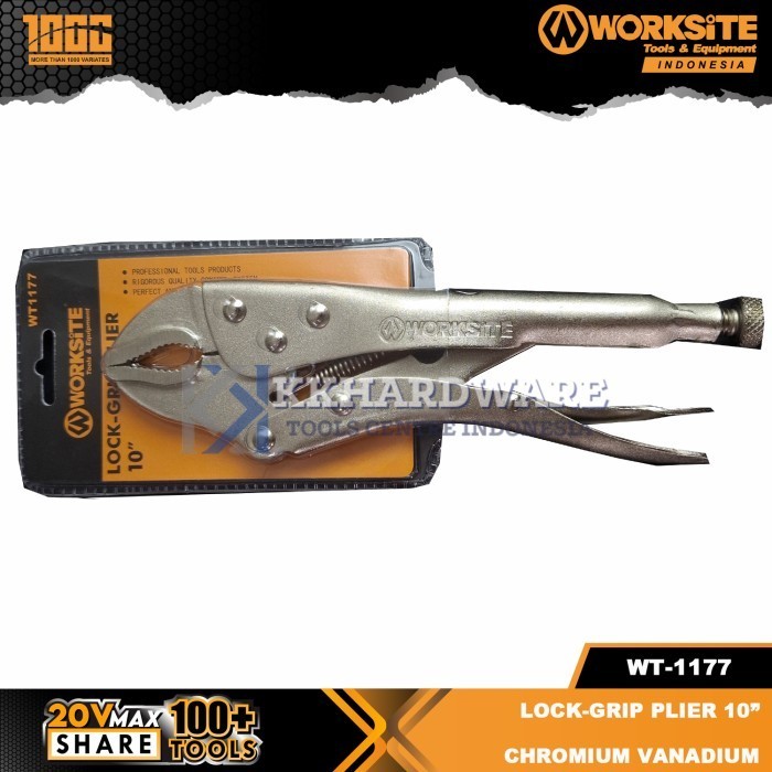 Jual TANG BUAYA 10" TANG BAIS BULAT CHROME INDUSTRIAL WT1177 LOCKING ...