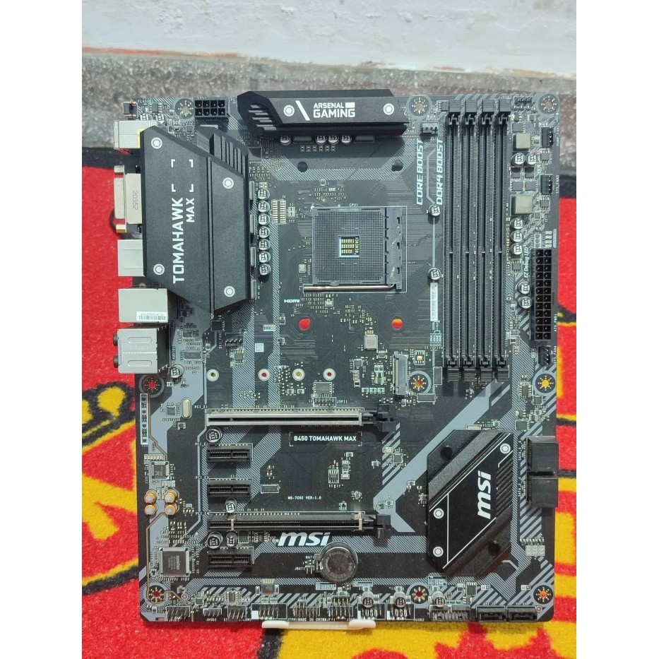 Jual Motherboard MSI B450 Tomahawk Max socket AM4 Chipset B450 DDR4 ...