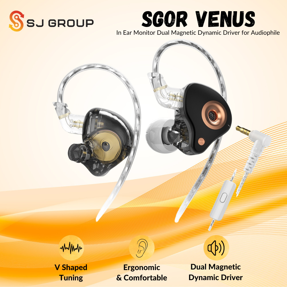 Jual SGOR Venus In Ear Earphone Dual Dynamic Driver Headset Alt KZ ZSN ...