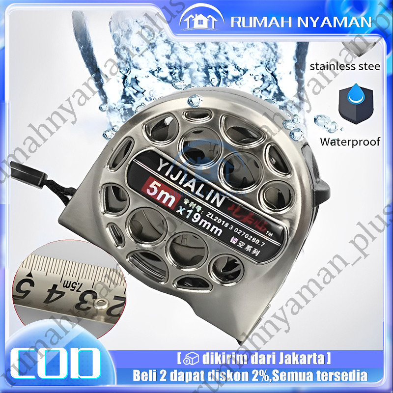 Jual Meteran 10 Meter Paling Kuat Unik Stainless Anti Karat Anti Air Murah Anti Pecah Tukang ...