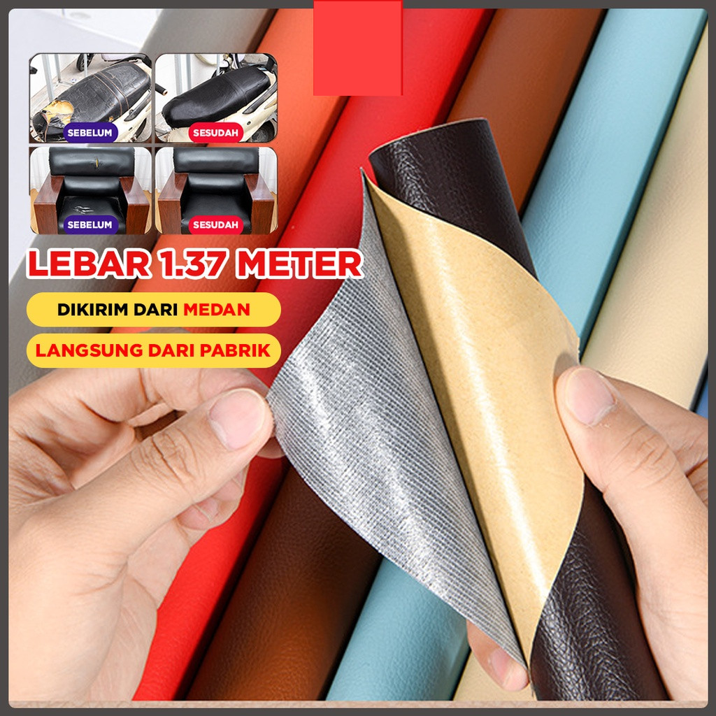 Jual Hanaiso Leather Sticker Stiker Kulit PU Perbaikan Reparasi Sofa ...