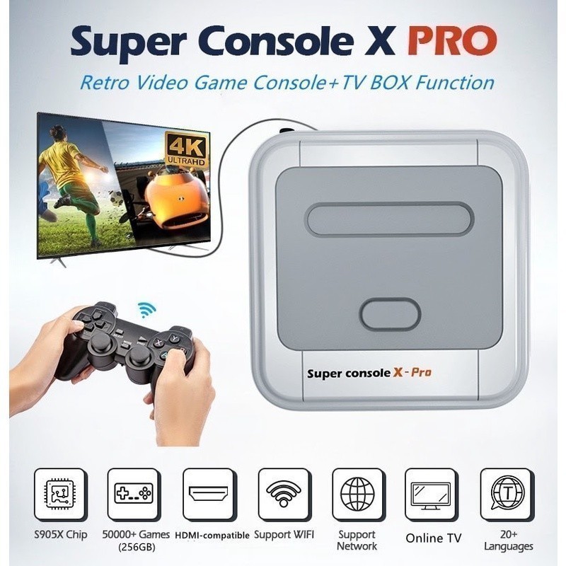 Jual AKN88 - Super Console X-PRO 256GB - Retro Game Console Built-in ...