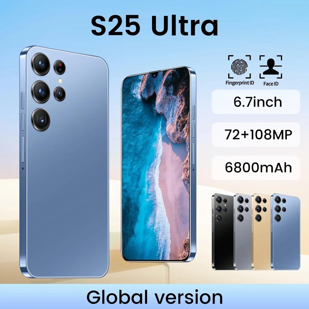 Jual 2025 New S25 Ultra Smartphone 6.7inch Full Screen 4G/5G Cell Phone 16TB+1TB 6800mAh Mobile ...