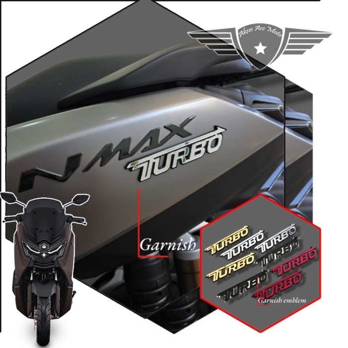 Jual EMBLEM LOGO Nmax TURBO EMBLEM TURBO motor nmax turbo 2024 2026 ...