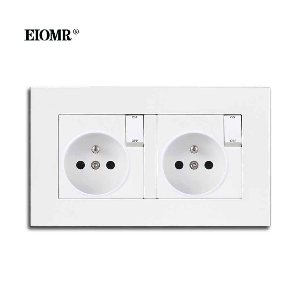 Jual EIOMR EU Standard Wall Socket 146*86mm Ground 16A 220V with Small ...