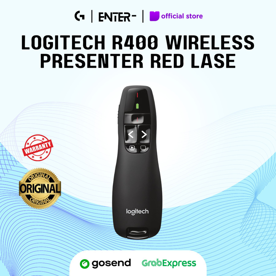 Jual Logitech R400 Wireless Presenter Red Lase original | Shopee Indonesia