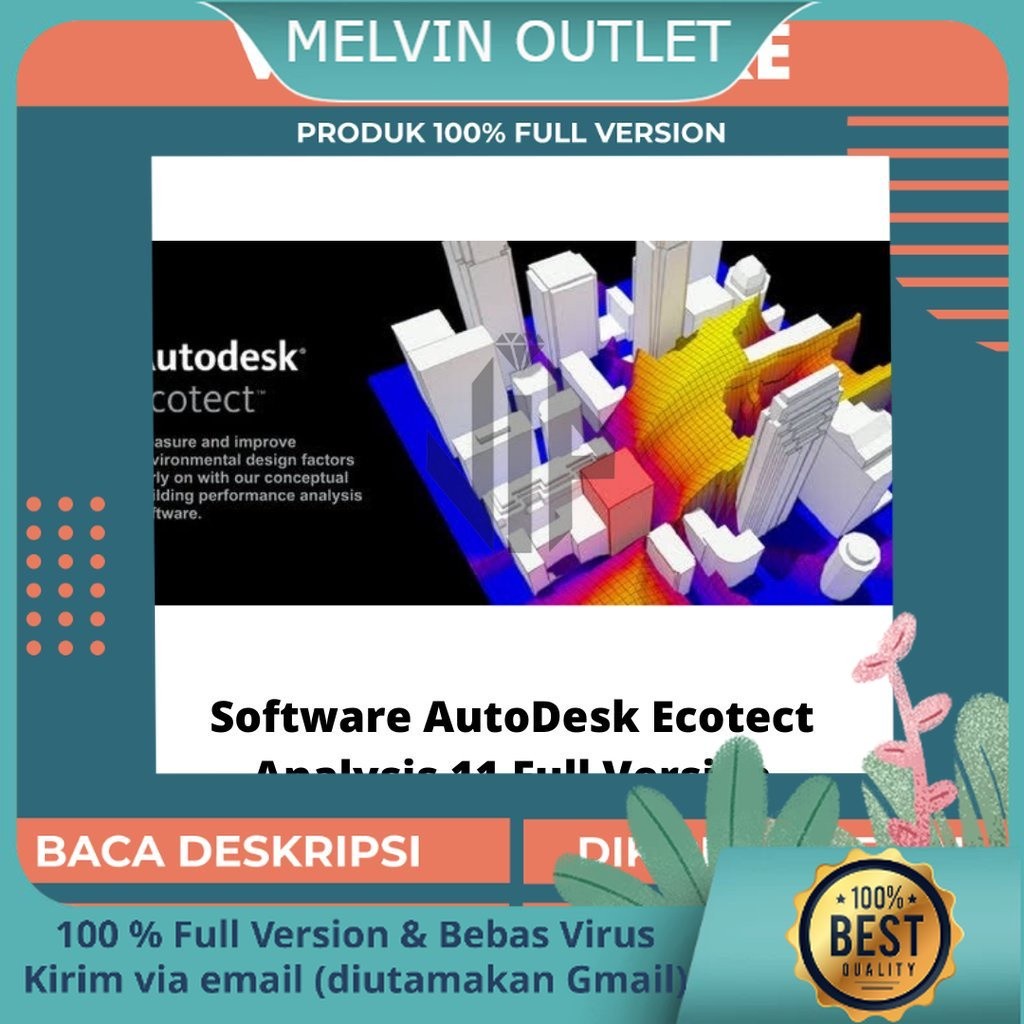 Jual Software AutoDesk Auto Desk Ecotect Analysis 11 Full Version Terbaru Lifetime Premium PRO ...