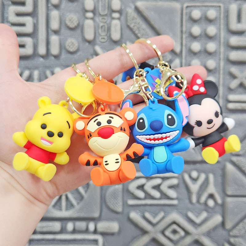 Jual Gantungan Kunci Disney Keychain Pooh Stitch Chipmunks Donald Duck ...