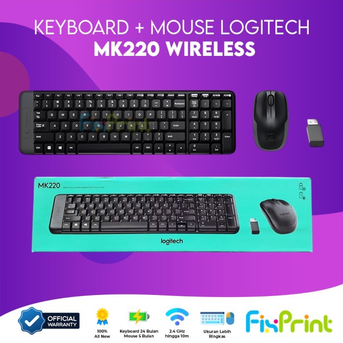 Jual FixPrint Mouse Logitech M331 Wireless Combo Keyboard + Mouse ...