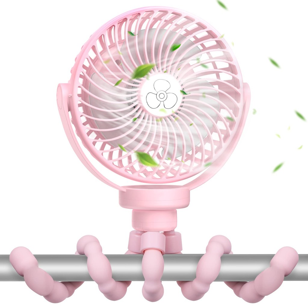 Jual Baby Stroller Fan Hand Held Rechargeable USB， Bicycle Portable Fan ...