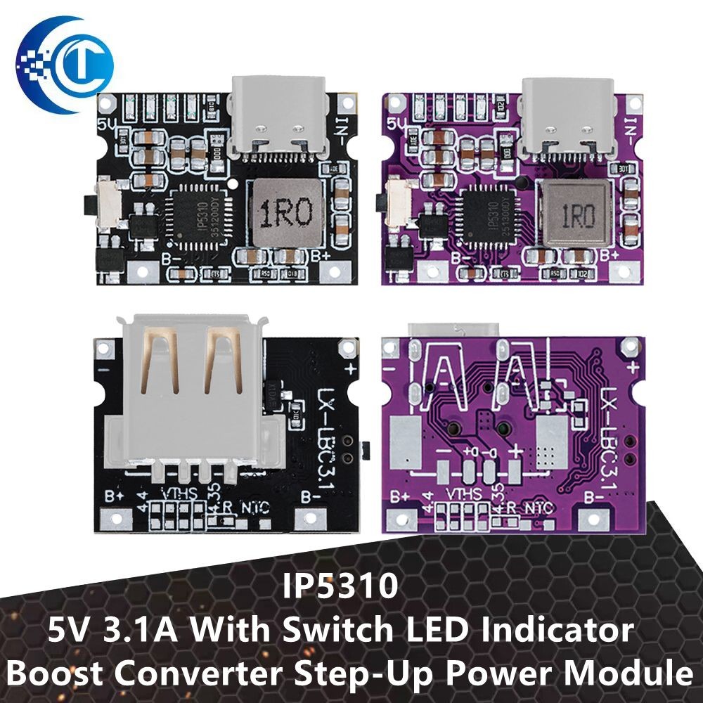 Jual IP5310 Type-C USB-a 5V 3.1A Boost Converter Step-Up Power Module Power Bank Accessories ...