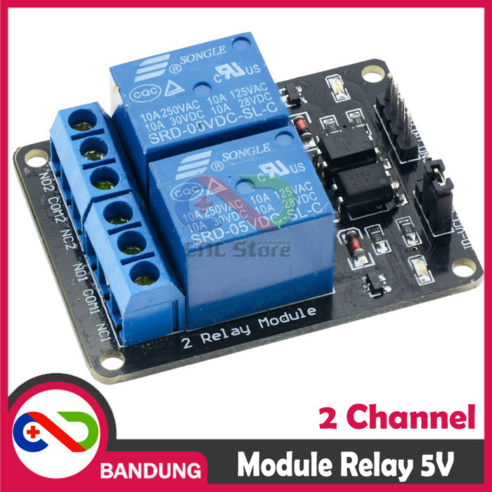 Jual RELAY 5V 2 CHANNEL OUTPUT 250VAC 30VDC 10A WITH OPTOCUPLER MODULE FOR ARDUINO UNO MEGA ...