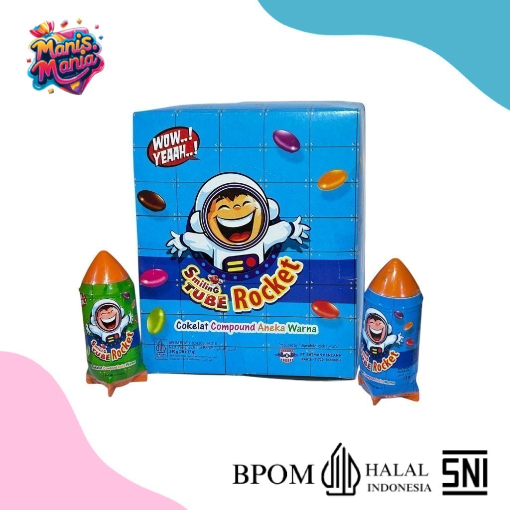 Jual Manis.Mania HALAL Permen Smiling rocket Candy Smiling rocket ...
