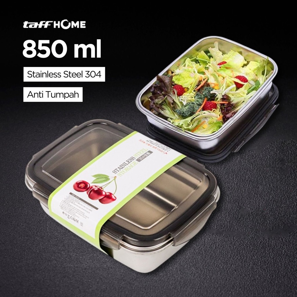 Jual Lunch Box Kotak Makan Bahan Stainless Steel HOMEFAVOR | Shopee ...