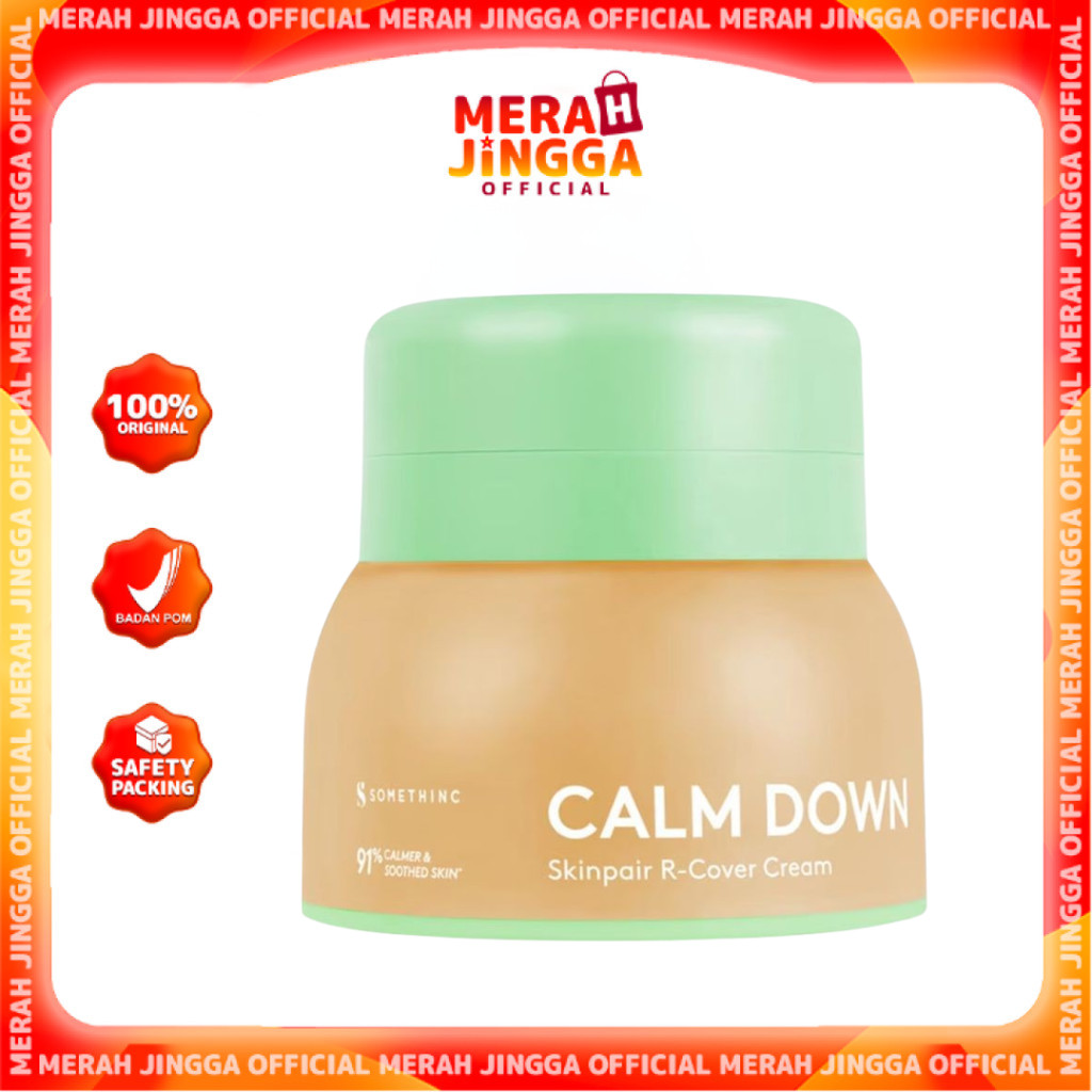 Jual Somethinc Calm Down Skin R-Cover Cream 50ml | MerahJingga Official ...