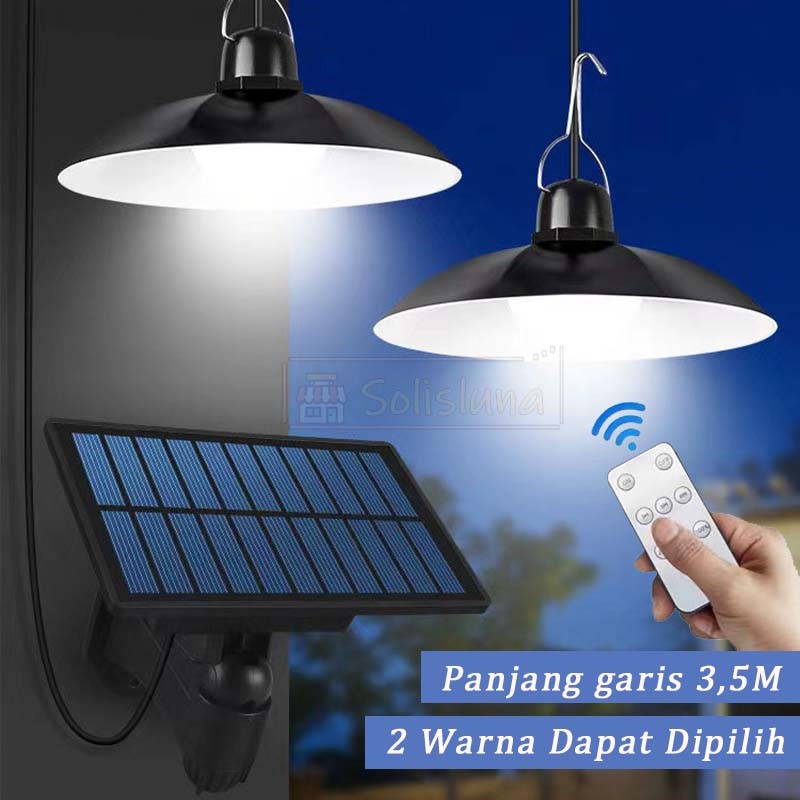 Jual Double Head Lampu Surya Lampu Outdoor Solar Pendant Light IP65 ...