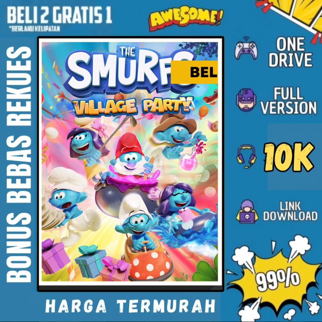 Jual THE SMURFS VILLAGE PARTY - GAME PC - GAME LAPTOP - PC GAMES - BELI ...