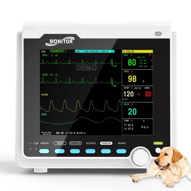 Jual CONTEC Portable VET Veterinary Patient Monitor 8" Vital Sign ...