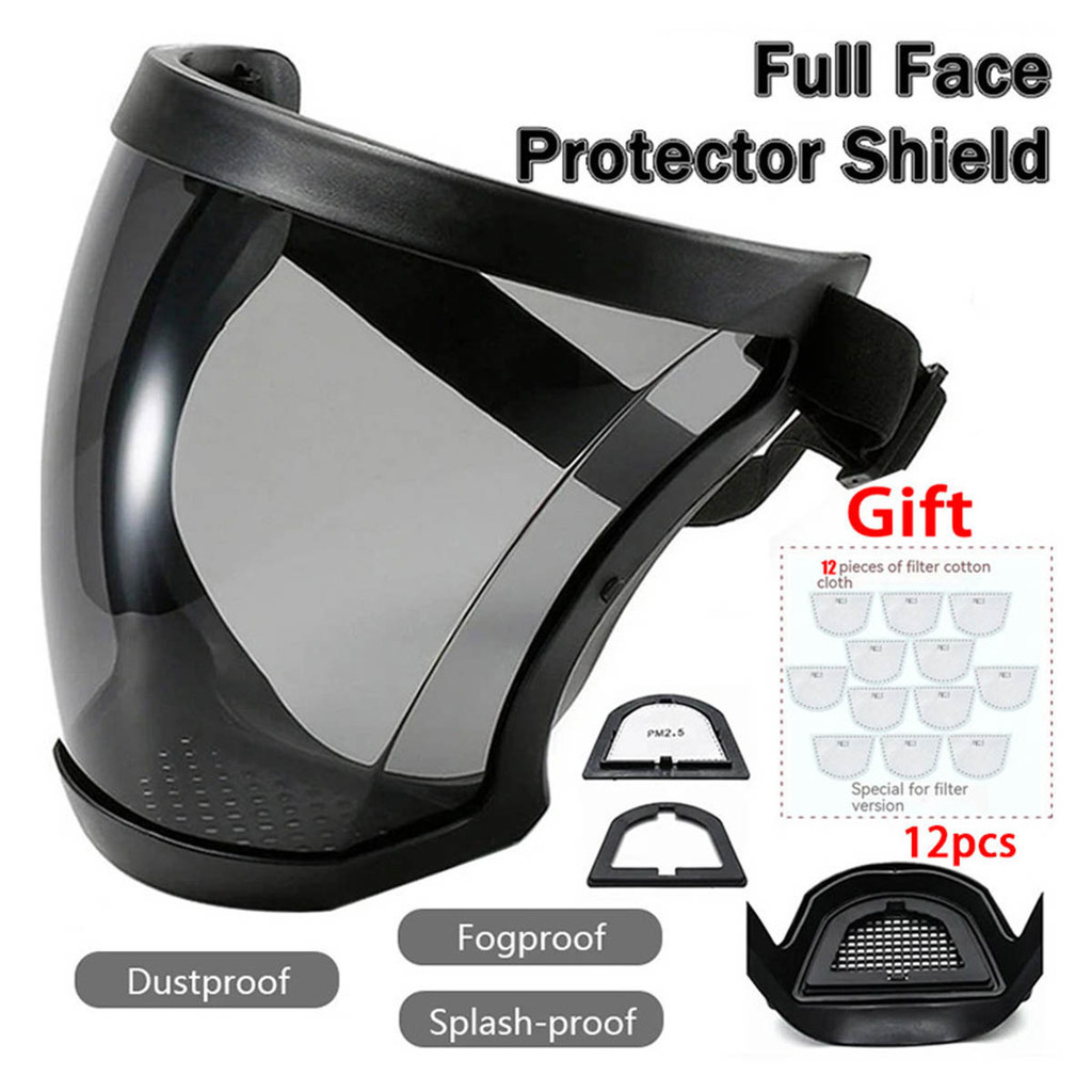 Jual Super Protective Face Shield Anti-Fog Full Face High-Definition ...