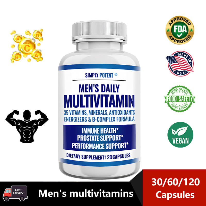 Jual Men's Multivitamin Highest Potency Daily Men's Vitamin and Mineral ...