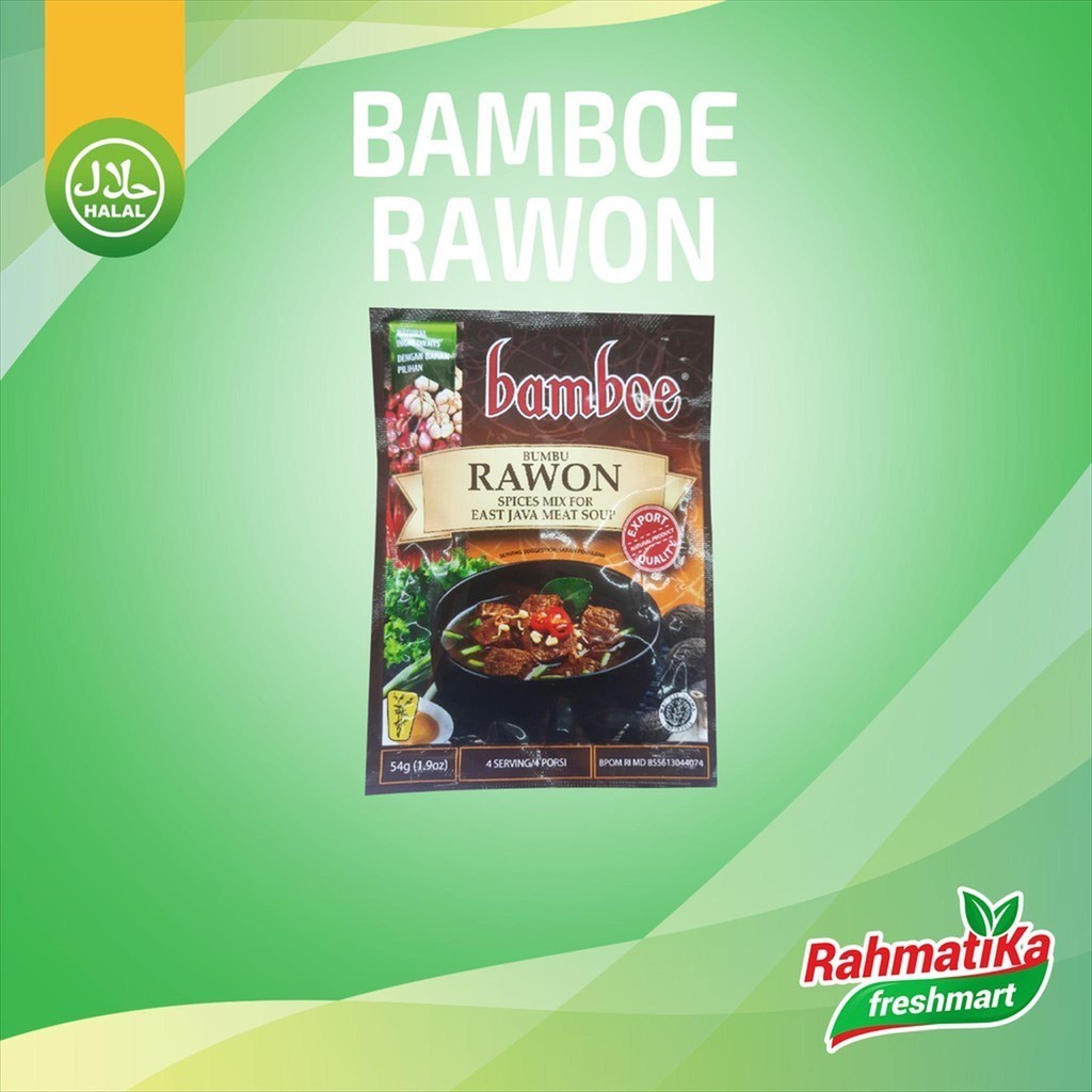 Jual Bamboe Rawon / Bumbu Instan Rawon 54 gram (Bumbu Dapur) | Shopee ...