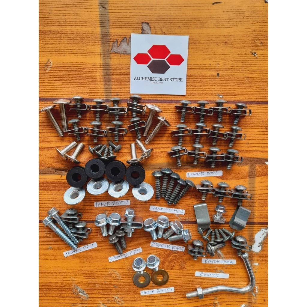 Jual Baut Shogun 110 Fullset / Baud Suzuki Shogun 110 Fullset / Baut ...