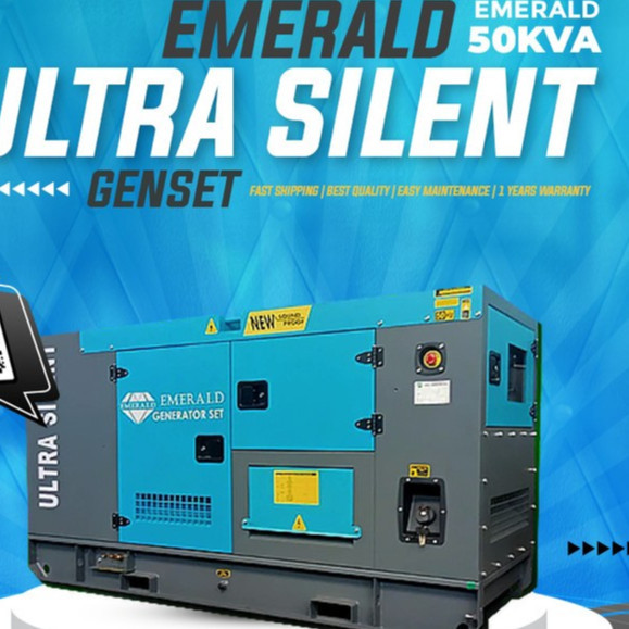 Jual Genset Silent | 50 KVA | Genset Diesel Emerald Ultra Silent | Shopee Indonesia