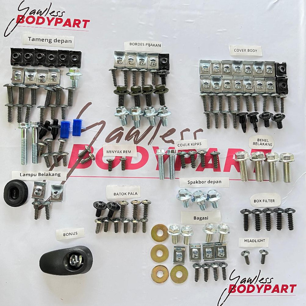 Jual Baut Full Body Scoopy Donat / Baut full set Motor Scoopy Fi ...