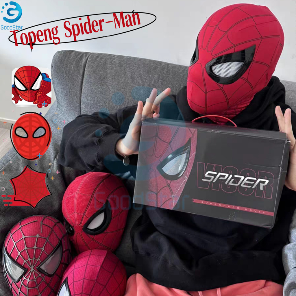 Jual 【GoodStar】Topeng Mask Spiderman Headgear Superhero Chin Control ...