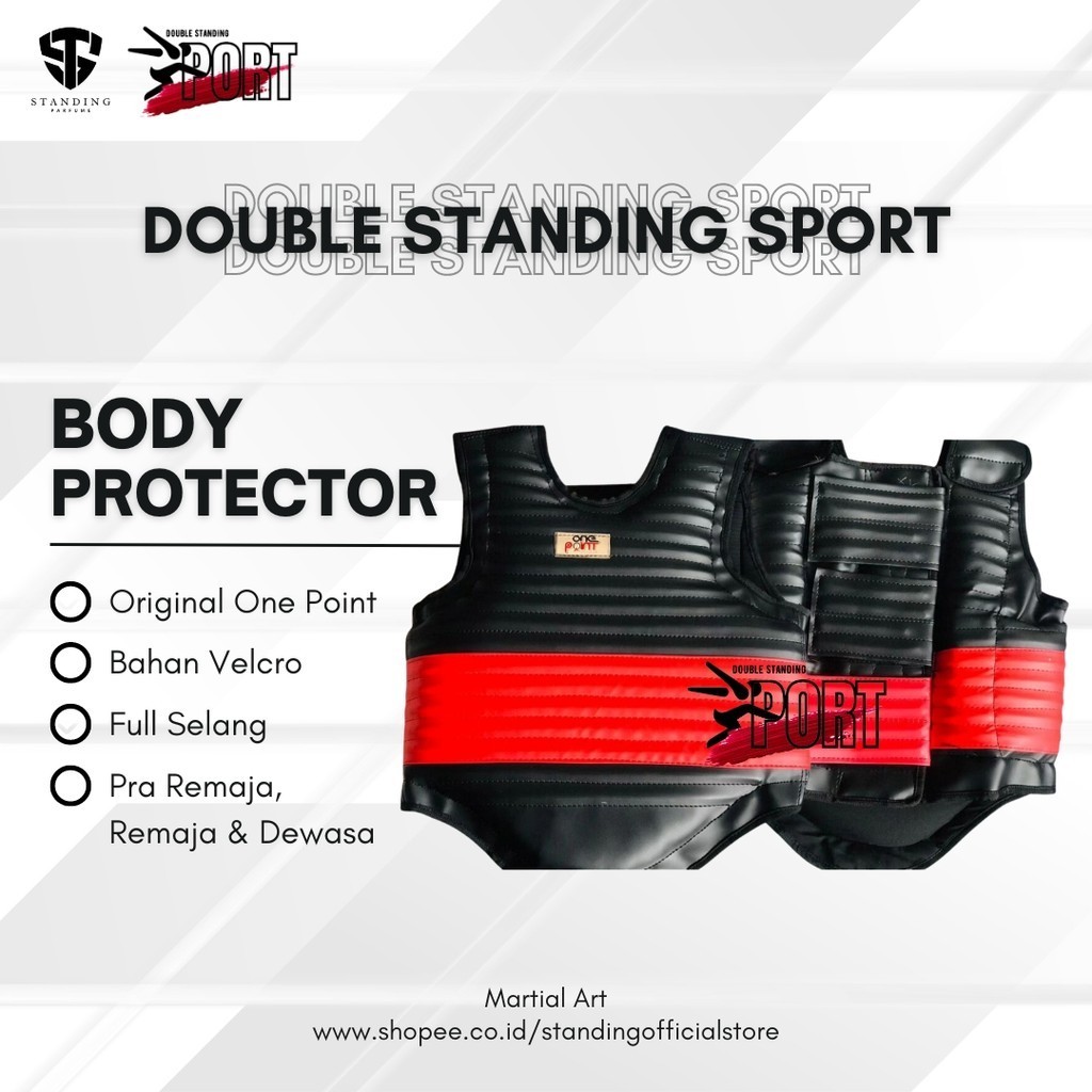 Jual (FULL SELANG) Body Protector Peraturan Baru ONE POINT / VELCRO ...