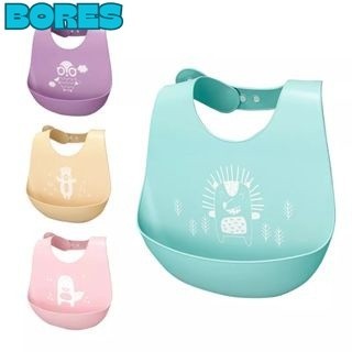 Jual BORES Celemek Makan Bayi Karakter Apron Baby Silicon Slabber ...