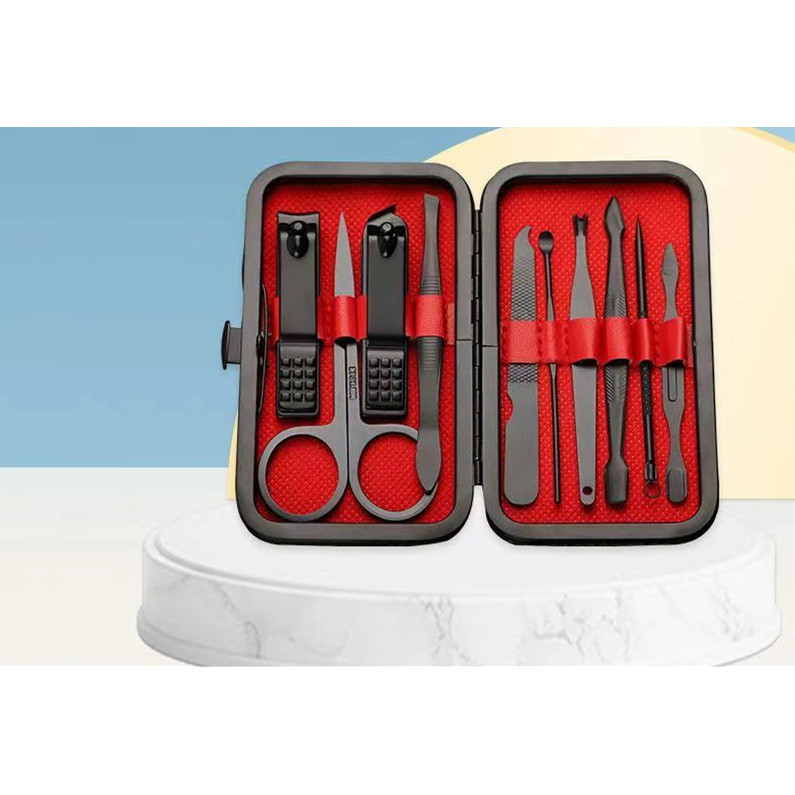 Jual Gunting Kuku Set 10 in 1 Stainless Anti Karat Set Manicure 10pcs ...