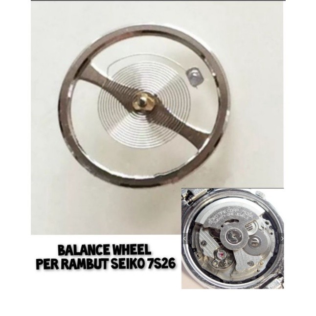 Jual Balance Wheel Spring Seiko 7S26 Per Rambut Jam Tangan Seiko mesin ...