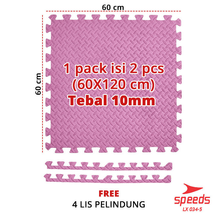 Jual SPEEDS Matras Evamat 50x50x1.5cm Rubber-Eva Matras Gym Matras ...
