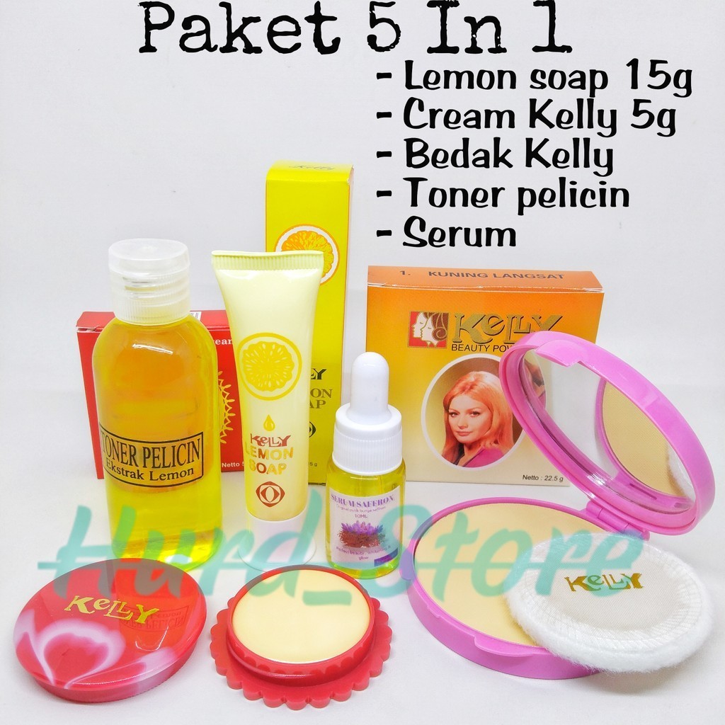Jual Paket Lengkap Kelly 5in1 - Perl Cream Kelly 5g + Lemon Soap 15g ...
