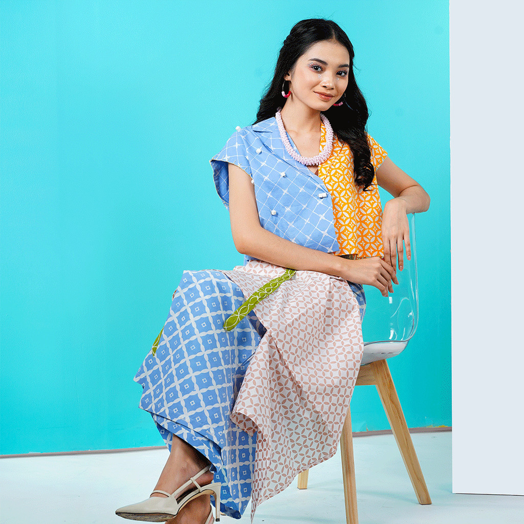 Jual Batik ENOM - Batik Set Wanita Modern Ella & Esme - Pijar Series ...